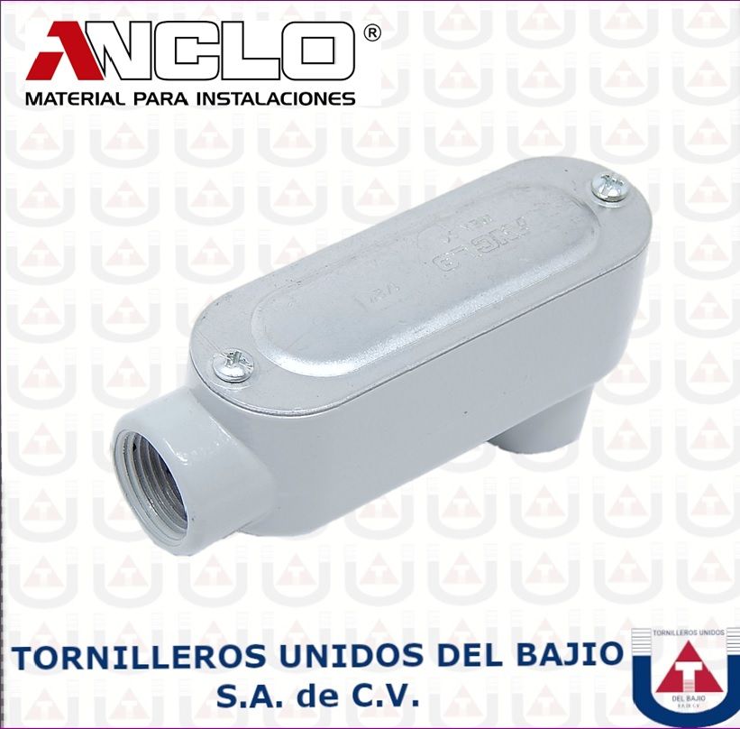 ANCLO – CONDULET PARED GRUESA OLB 3/4 – TORNILLEROS UNIDOS DEL BAJIO SA DE CV