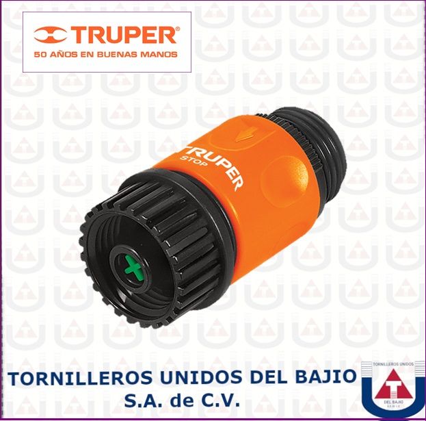 TRUPER - CONECTOR RAPIDO Plastico 3/4 HEMBRA - TORNILLEROS UNIDOS DEL BAJIO