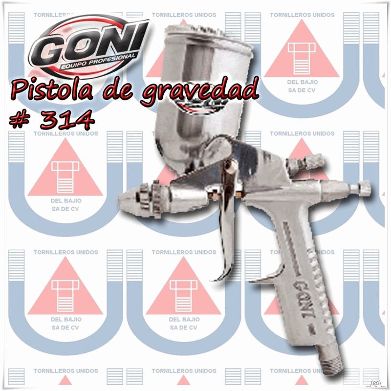 GONI PISTOLA DE GRAVEDAD MINI DE RETOQUE | TORNILLEROS UNIDOS DEL BAJIO ...