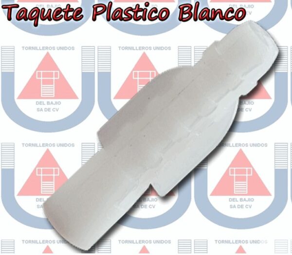 ELPRO TAQUETE DE PLASTICO BLANCO 3/8 | TORNILLEROS UNIDOS DEL BAJIO SA DE CV