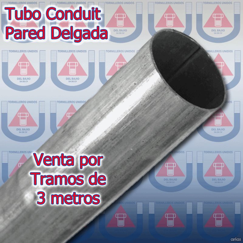 TUBO CONDUIT PARED DELGADA 1/2 (TRAMO 3M) – TORNILLEROS UNIDOS DEL ...