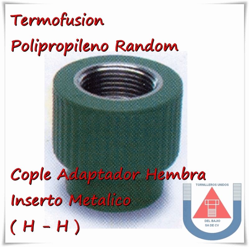TERMOFUSION COPLE ADAPT HEMBRA ROSC 3/4 x 3/4 | TORNILLEROS UNIDOS DEL ...